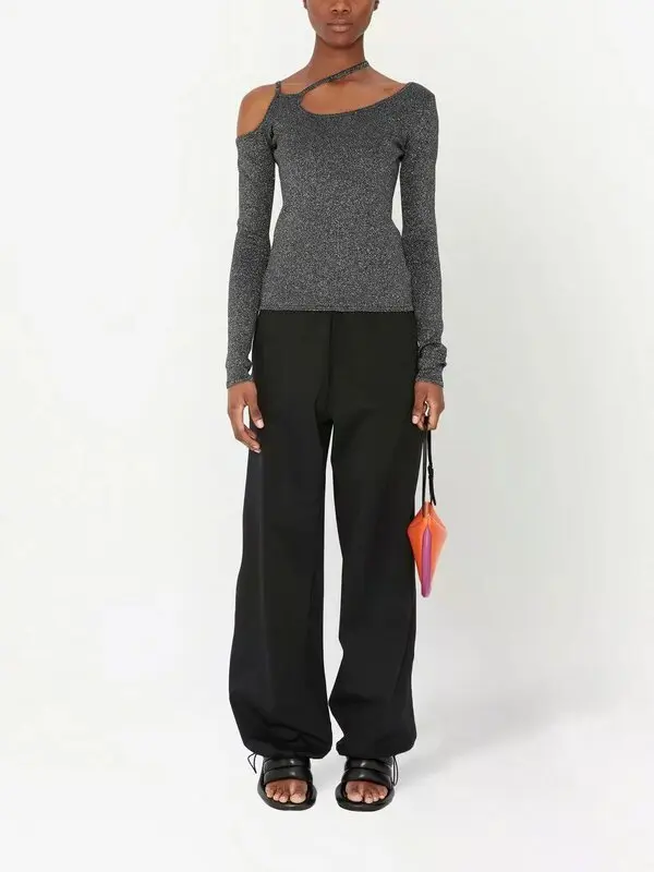 JW Anderson Cut-out Metallic Asymmetric Top