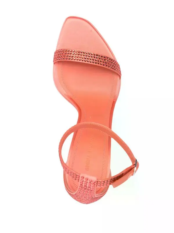 Amina Muaddi Crystal-embellished Stiletto Sandals