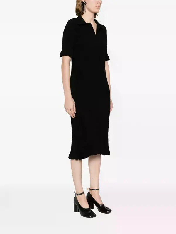 Viktor & Rolf V-neck Knitted Midi Dress