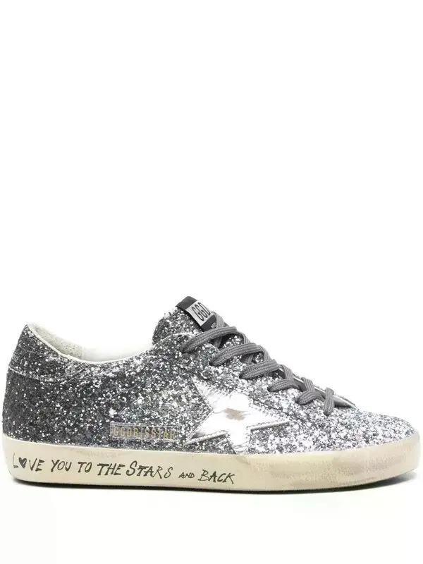 GOLDEN GOOSE Super-star Glitter Sneakers