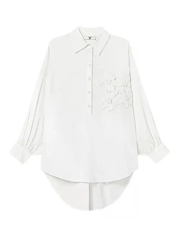 TWINSET Floral Appliqué Shirt