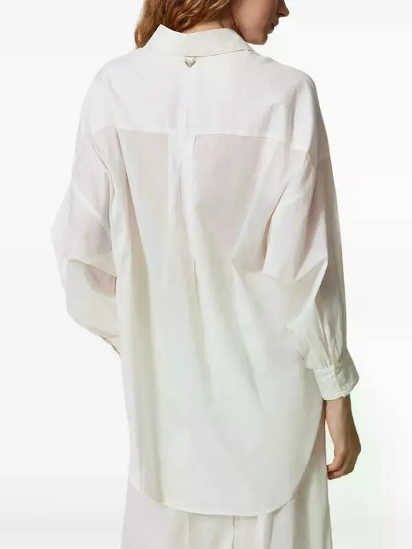 TWINSET Floral Appliqué Shirt