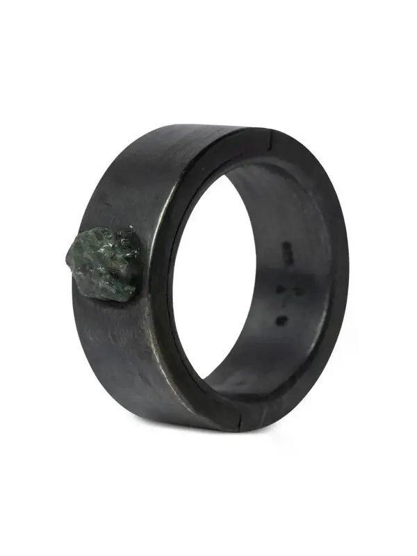 PARTS OF FOUR Sistema Ring With Green Sapphire