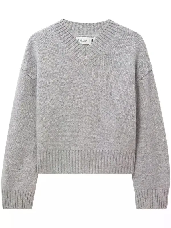 Pringle Of Scotland V-neck Cashmere Sweater - Grey
