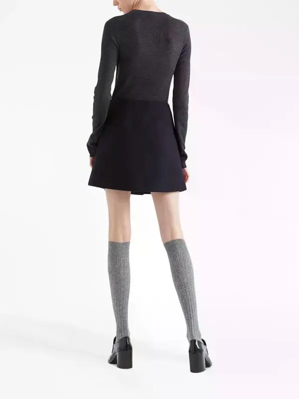 Prada Logo Intarsia Wool Jumper