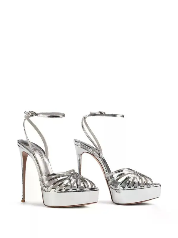 LE SILLA 140mm Embrace Sandals - Silver