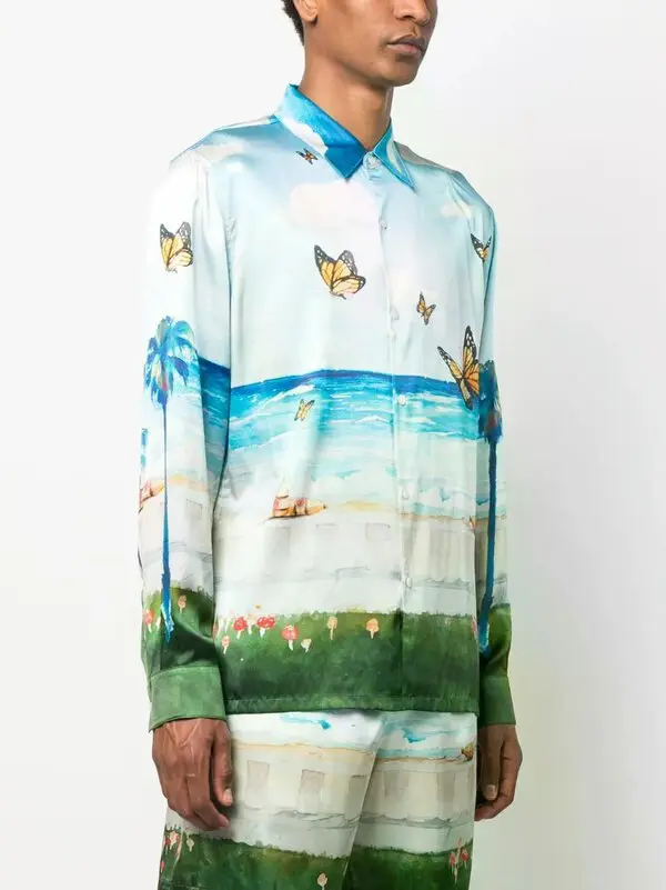 NAHMIAS Butterfly Beach Shirt