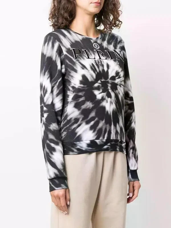 Philipp Plein Logo-embroidered Tie-dye Sweatshirt