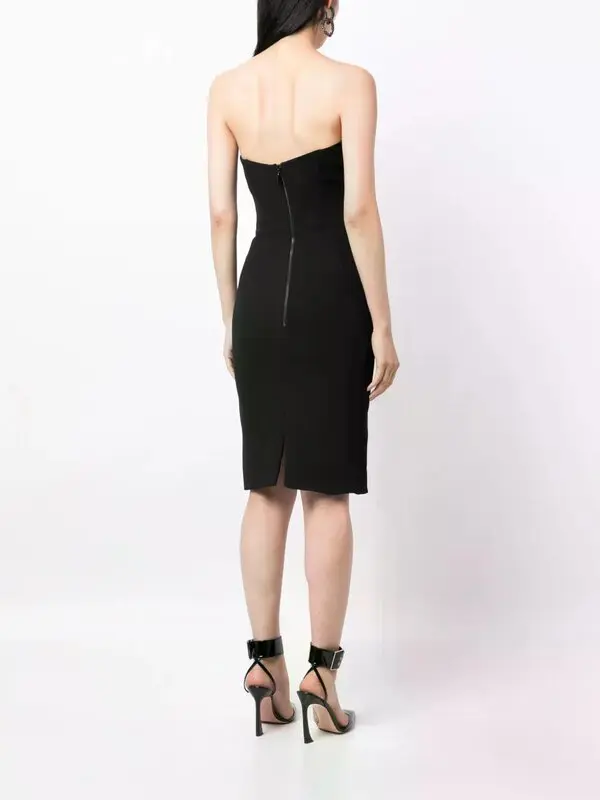 Maticevski Ruched Bandeau Pencil Dress