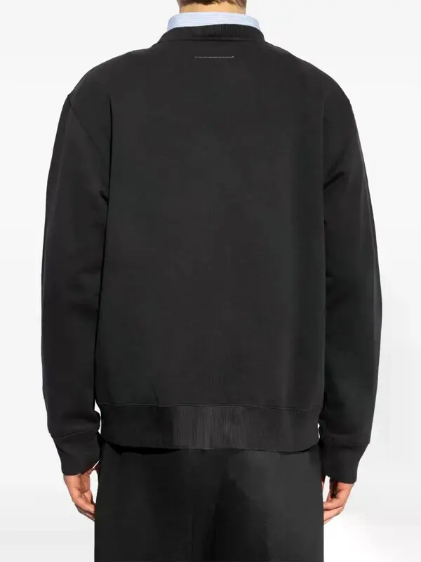 MAISON MARGIELA Printed Cropped Sweatshirt