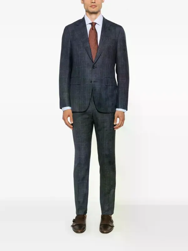 Canali Check-pattern Single-breasted Suit