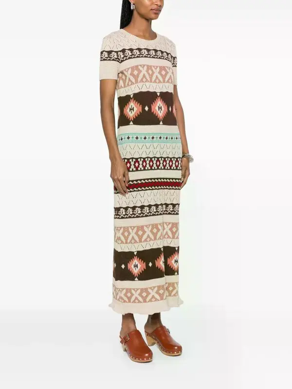 FORTELA Crochet Maxi Dress
