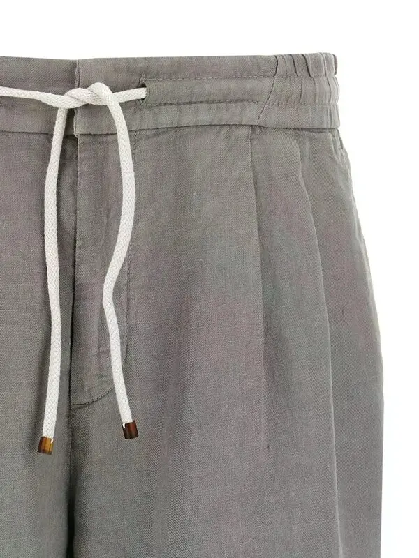 Brunello Cucinelli Linen Bermuda Shorts - Grey