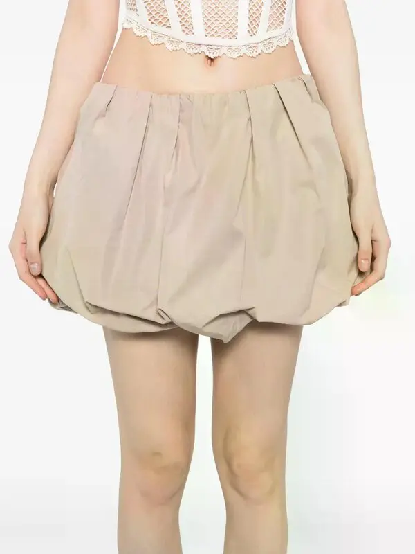 JNBY Pleated Cropped Waist Skirt - Neutrals