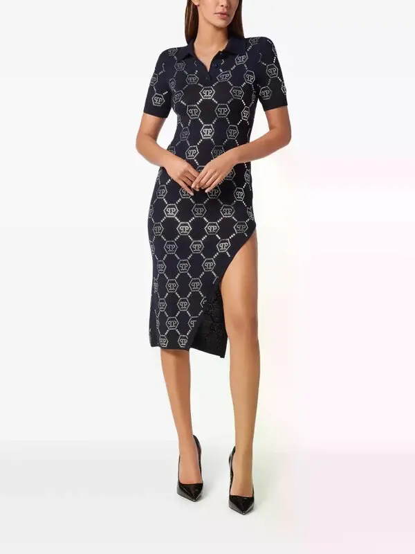 Philipp Plein Monogram Polo Dress