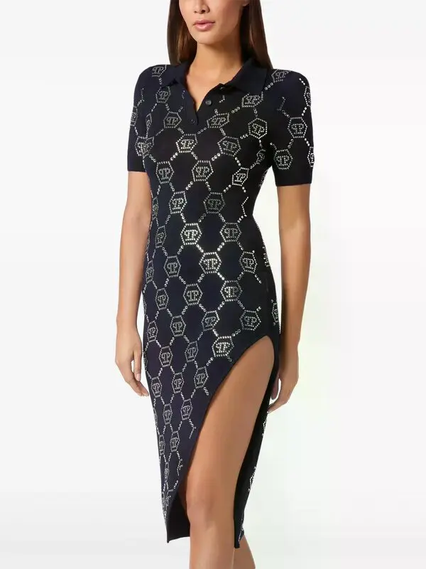 Philipp Plein Monogram Polo Dress