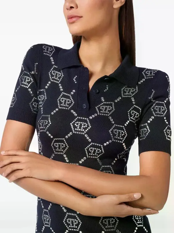 Philipp Plein Monogram Polo Dress