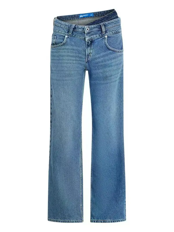 Karl Lagerfeld Relaxed Mid-rise Jeans - Blue
