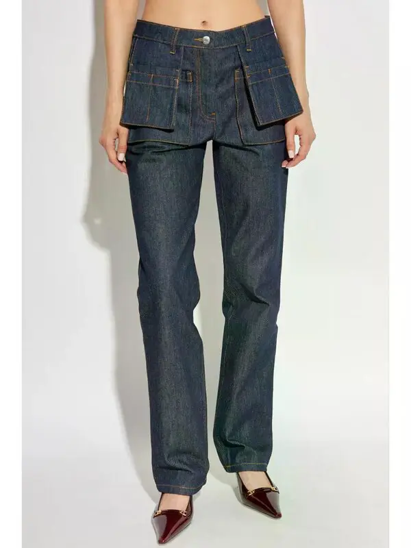 Helmut Lang High-waisted Straight-leg Denim Jeans