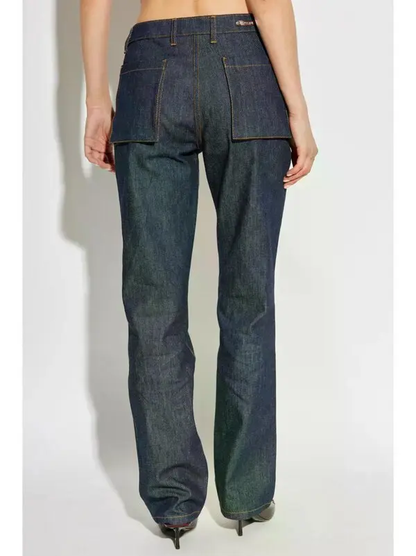 Helmut Lang High-waisted Straight-leg Denim Jeans