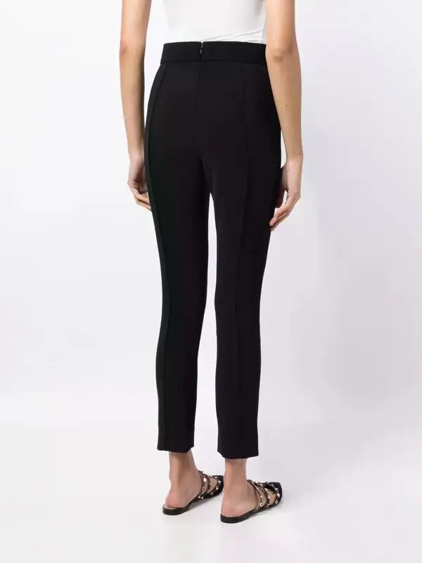 Carolina Herrera High-waisted Cropped Trousers With Seam Detailing
