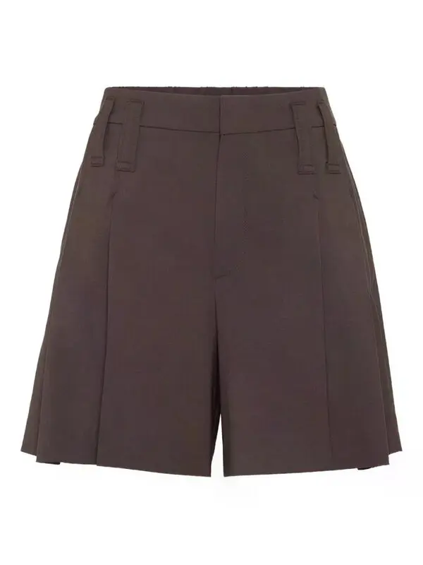 Brunello Cucinelli Pleated Thigh-length Shorts - Brown