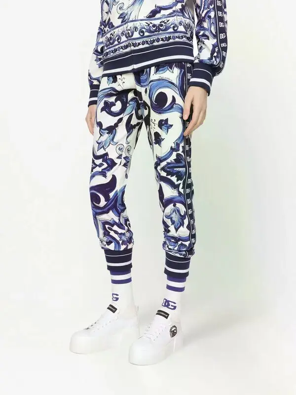 Dolce & Gabbana Majolica Print Track Pants