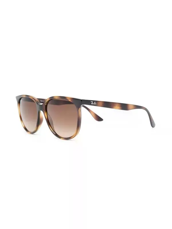 Ray-ban Tortoiseshell Effect Square Frame Sunglasses