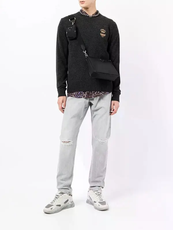 Dolce & Gabbana Fine-knit Embroidered Jumper