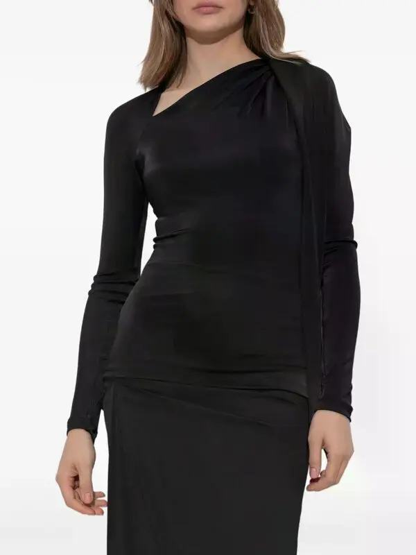 Victoria Beckham Asymmetric Draped Top