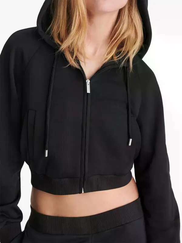 ERES Zip-up Hooded Sweatshirt - Black