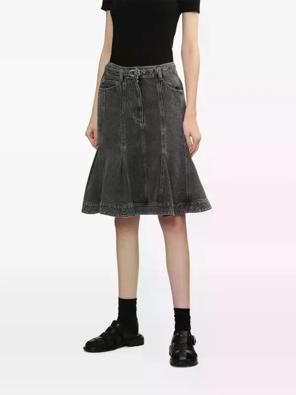 3.1 Phillip Lim Belted Denim Skirt