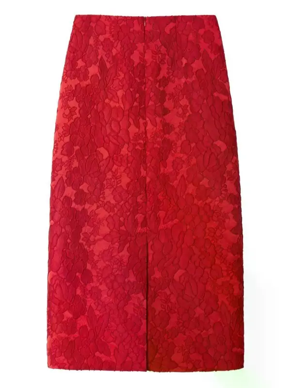 La DoubleJ Floral-pattern Pencil Skirt