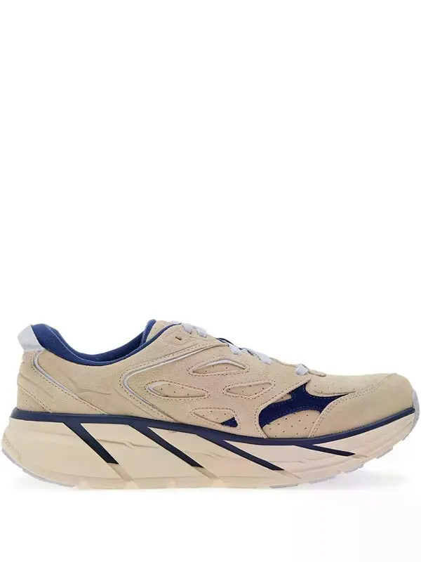HOKA® Clifton L Suede Sneakers - Neutrals