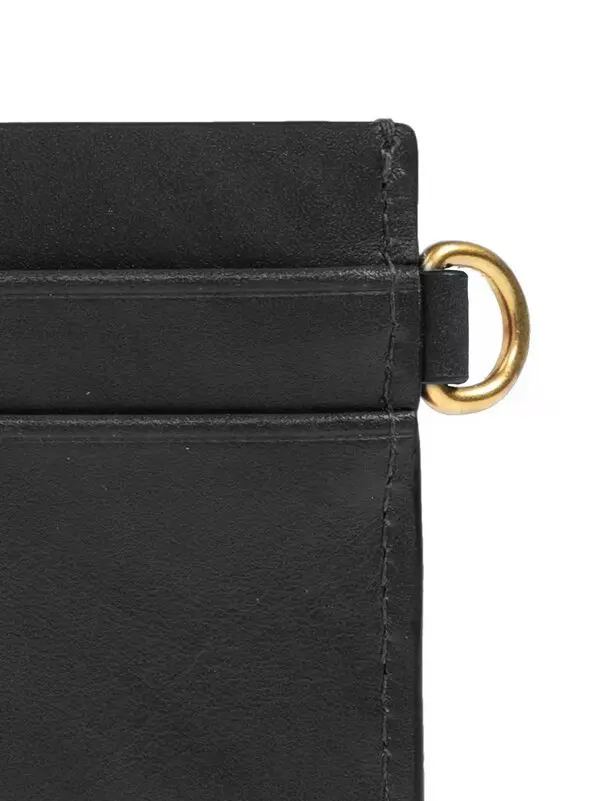 Isabel Marant Étoile Stud-embellished Card Holder - Black