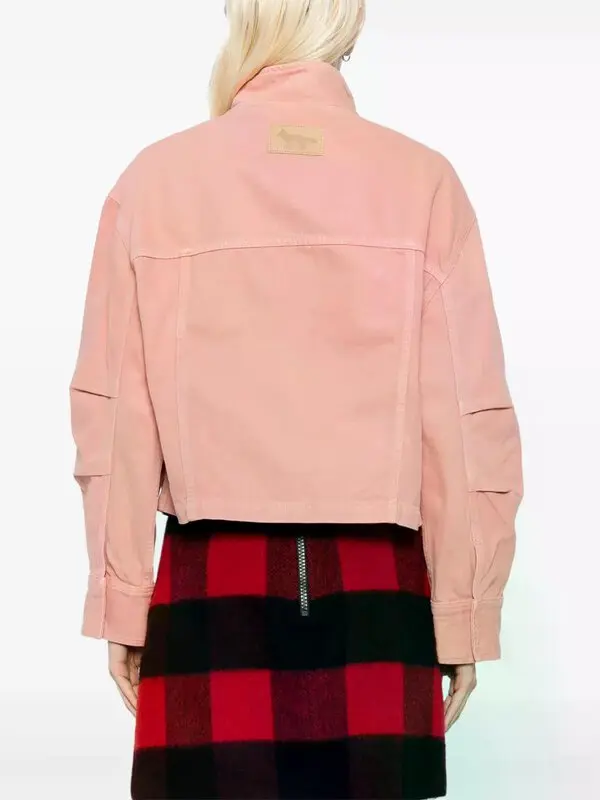Maison Kitsuné Cropped Workwear Jacket - Pink