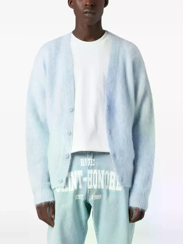 1989 STUDIO Logo Print Brushed Cardigan