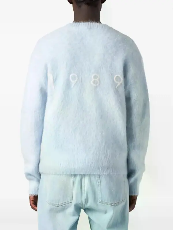 1989 STUDIO Logo Print Brushed Cardigan