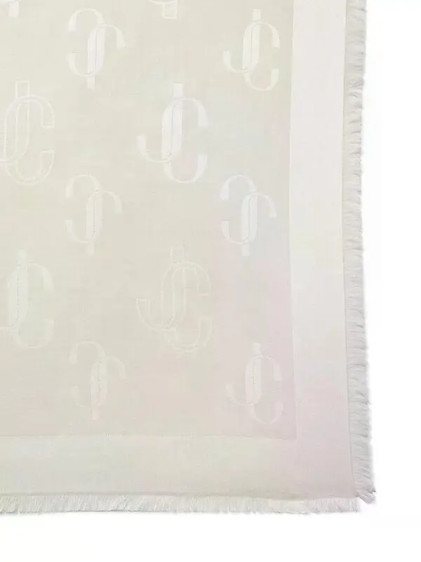JIMMY CHOO Emani Monogram.jacquard Scarf