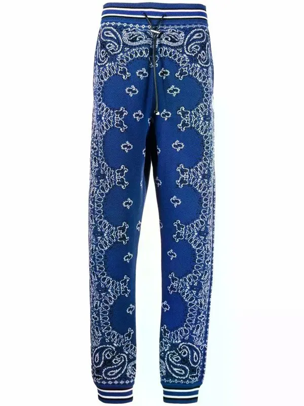 Amiri Bandana-print Track Trousers - Blue