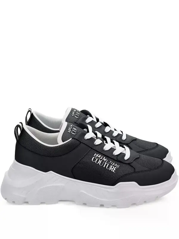 Versace Chunky Lace-up Sneakers - Black
