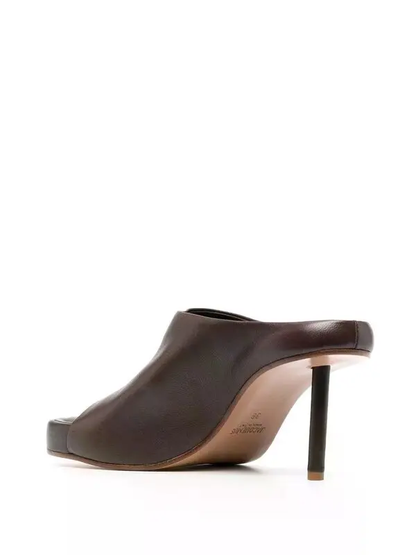 Jacquemus 85mm Leather Sandals - Brown