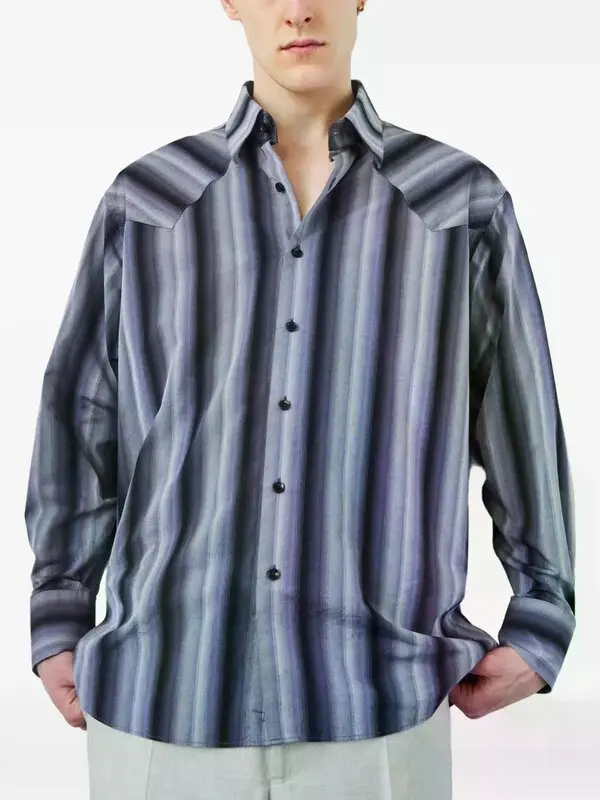 CARTER YOUNG Western Business Shirt - Blue