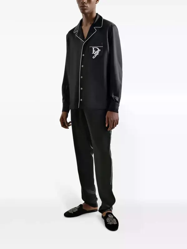 Dolce & Gabbana Embroidered Pajama Pants