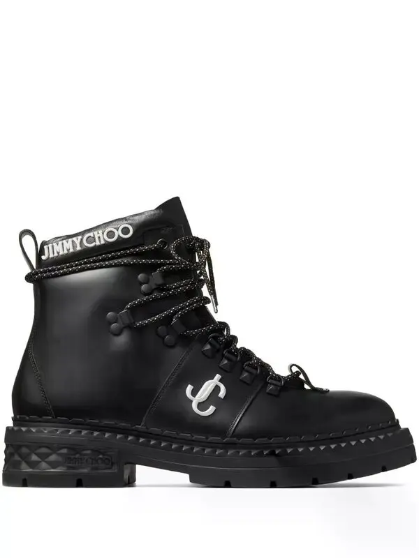 JIMMY CHOO Marlow Monogram Hiking Boots