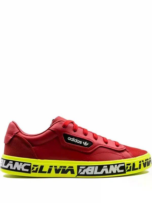 Adidas X Olivia Oblanc Sleek Sneakers - Red