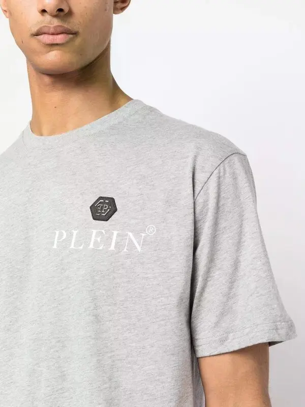 Philipp Plein Logo-plaque Cotton T-shirt