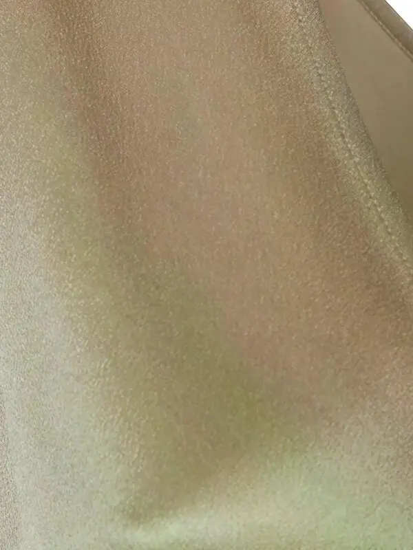 Antonelli Firenze Sand Beige Satin-finish V-neck Sleeveless Top