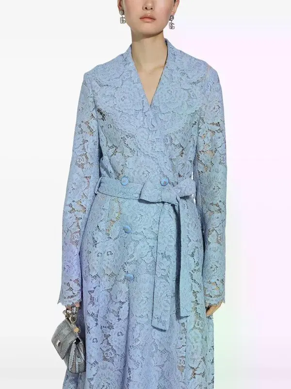 Dolce & Gabbana Lace Trench Coat