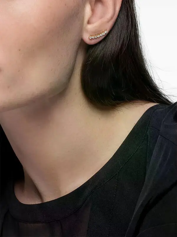 LARK & BERRY 14kt White Gold Diamond Earring - Silver